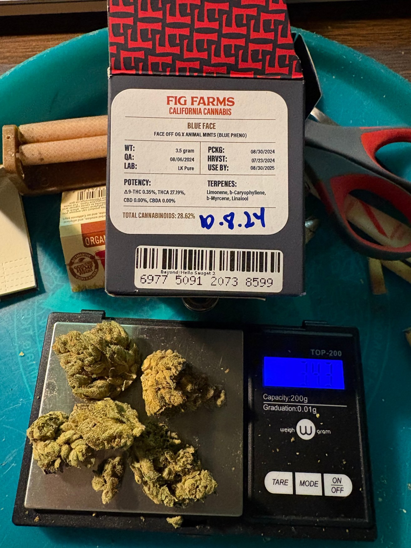 The Blue Face Strain by Fig Farms – Weeds of Grass